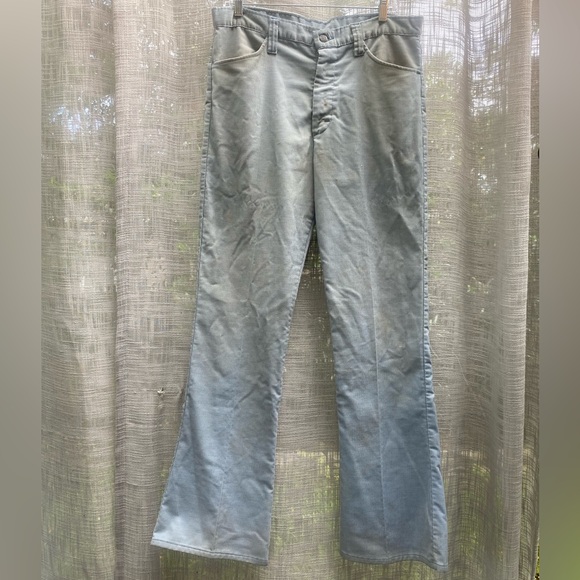 Sears | Pants | Vintage 7s Kings Road Light Blue Corduroy Flare High ...
